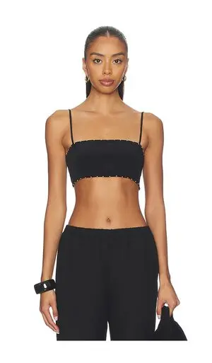 Hemant & Nandita Bandeau Top - Black