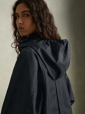 REISS Rhea Water-repellent Hooded Jacket
