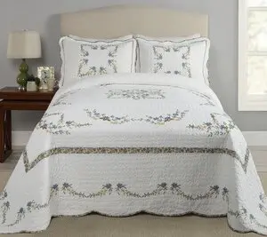MODERN HEIRLOOM Heather Twin Bedspread - One-color