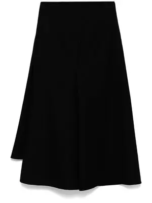 JNBY Asymmetric Draped Skirt - Black