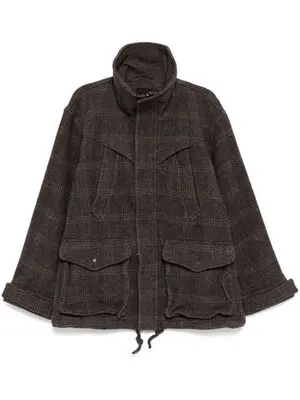 JNBY Drawstring-waist Checked Jacket