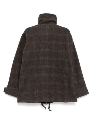 JNBY Drawstring-waist Checked Jacket