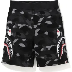 A BATHING APE Gradation Camo Side Shark Sweat Shorts