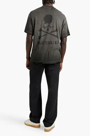 John Elliott Distressed Printed Cottonblend Jersey Tshirt