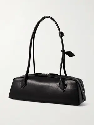 Alaïa Le Teckel Textured-leather Shoulder Bag - Black