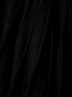 Alaïa Off-the-shoulder Asymmetric Ribbed Wool Midi Dress