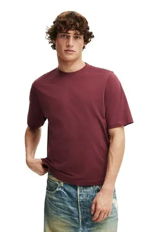 COTTON ON Cropped Fit T-shirt Zinfandel