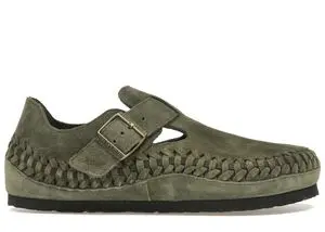 BIRKENSTOCK London Braided Shearling - Olive Night