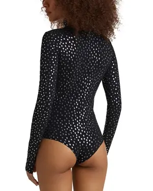 Commando Classic Turtleneck Bodysuit - Silver Star