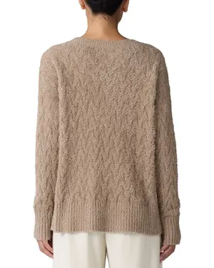 Eileen Fisher Cable Knit Sweater - Biscuit