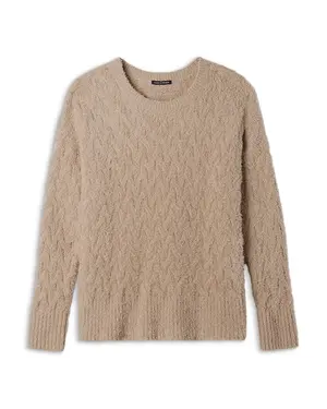 Eileen Fisher Cable Knit Sweater - Biscuit