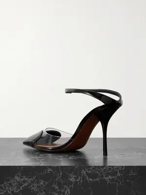 Alaïa Caur 90 Pu And Patent-leather Pumps