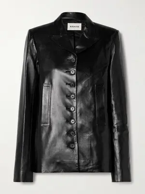 Khaite Saraphina Leather Jacket - Black