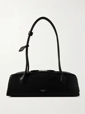 Alaïa Le Teckel Textured-leather Shoulder Bag - Black