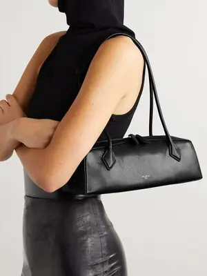 Alaïa Le Teckel Textured-leather Shoulder Bag - Black