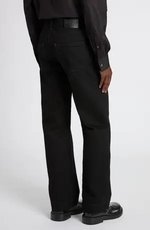Alexander McQueen Skull Detail Wide-leg Jeans - Black