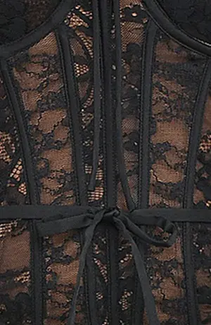 House Of Cb Lace Corset Top With Bolero