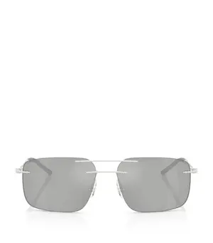 Moncler Steel Sunglasses - Silver