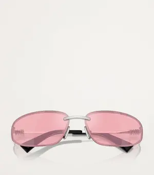 Miu Miu Mua50s Rimless Sunglasses