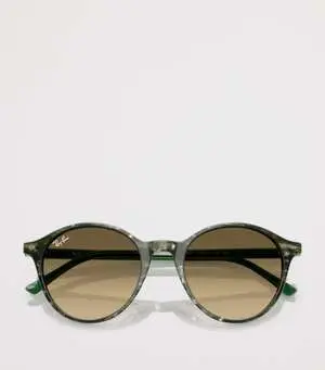 Ray-ban Rb2230 Round Frame Sunglasses - Green