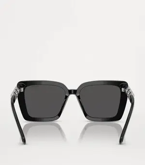 SWAROVSKI Acetate Cat Eye Sunglasses - Black