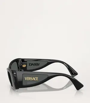 Versace Rectangular Sunglasses - Black