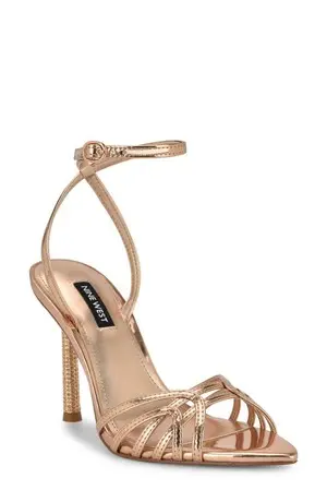 Nine West Paxal Ankle Strap Pointed Toe Sandal - Light Pink 680