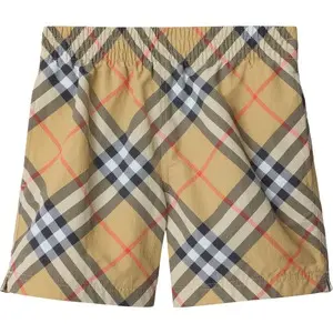 Burberry Check Swim Shorts - Sand