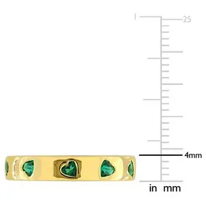 JULIANNA B. Lab-created Gemstone Eternity Ring - Emerald