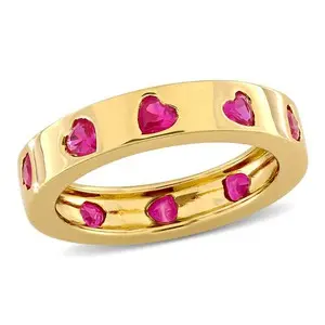 JULIANNA B. Lab-created Gemstone Eternity Ring - Ruby