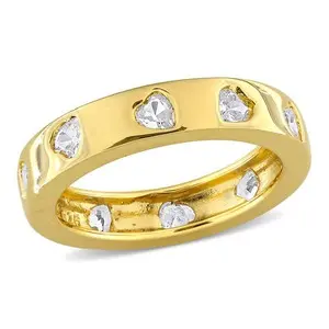 JULIANNA B. Lab-created Gemstone Eternity Ring - White Sapphire