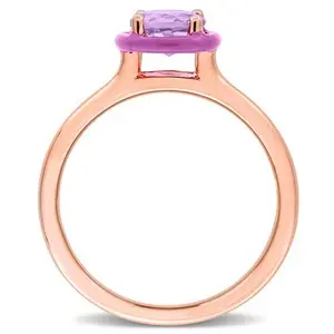 JULIANNA B. Gemstone And Enamel Solitaire Ring