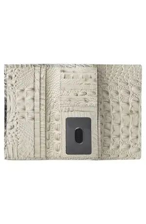 Brahmin Cordelia Croc Embossed Leather Trifold Wallet - Everlasting Ombre Melbourne