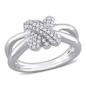 JULIANNA B. Diamond Love Knot Ring 14k - Diamond/white Gold