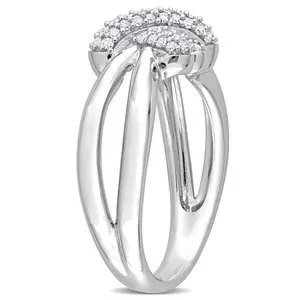 JULIANNA B. Diamond Love Knot Ring 14k - Diamond/white Gold