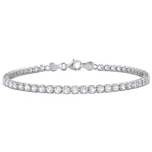 JULIANNA B. Gemstone Tennis Bracelet In Sterling Silver - White Sapphire/sterling Silver