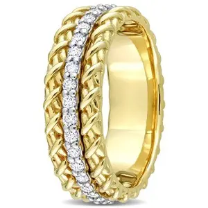 JULIANNA B. 14k Diamond Twisted Ring