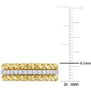 JULIANNA B. 14k Diamond Twisted Ring