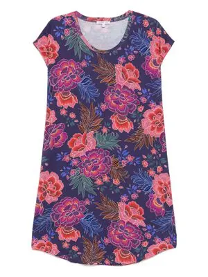 Johnny Was Brigette Cap Sleeve Dress - Purple