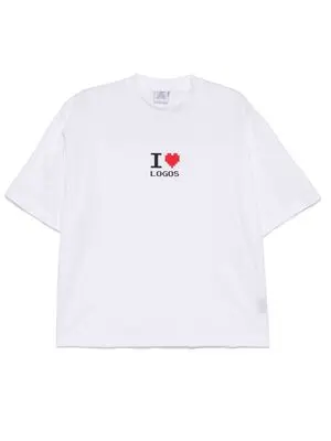 Vetements I Love Logos-print T-shirt - White