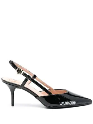 Moschino 80mm Logo-print Pumps