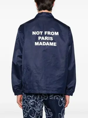 Drole De Monsieur Slogan Jacket - Blue