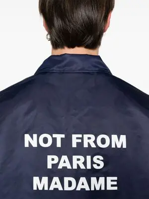 Drole De Monsieur Slogan Jacket - Blue