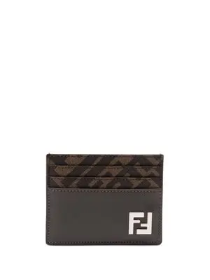 Fendi Ff Cardholder - Green