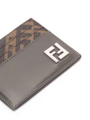 Fendi Ff Cardholder - Green