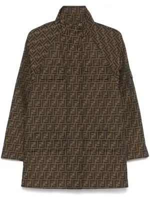 Fendi Ff Canvas Short Coat