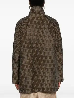 Fendi Ff Canvas Short Coat