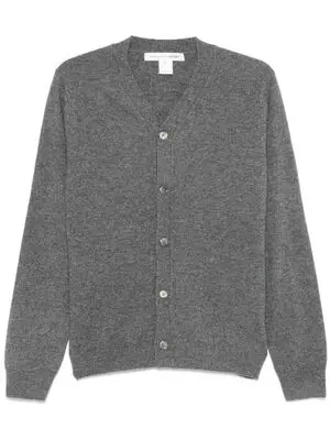 Comme Des Garçons V-neck Cardigan - Grey