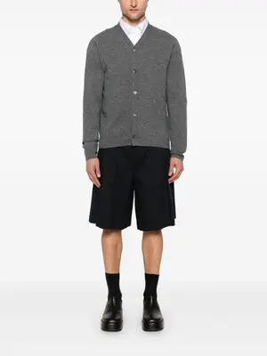Comme Des Garçons V-neck Cardigan - Grey