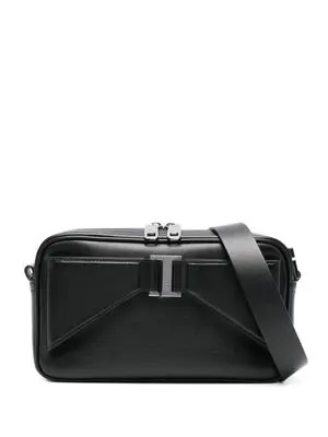 Dolce & Gabbana Leather Messenger Bag - Black